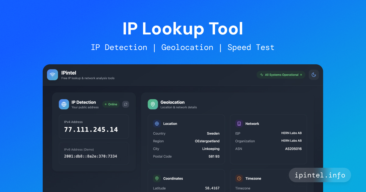 What's My IP Address? - Free IP Lookup & Geolocation Tool | IPintel